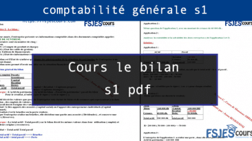 Cours de Comptabilité générale I – FSJES cours